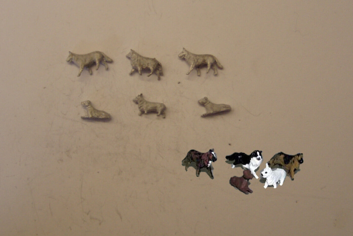 PW101 (1) Dogs (6) - OO GAUGE - – PD Marsh Models