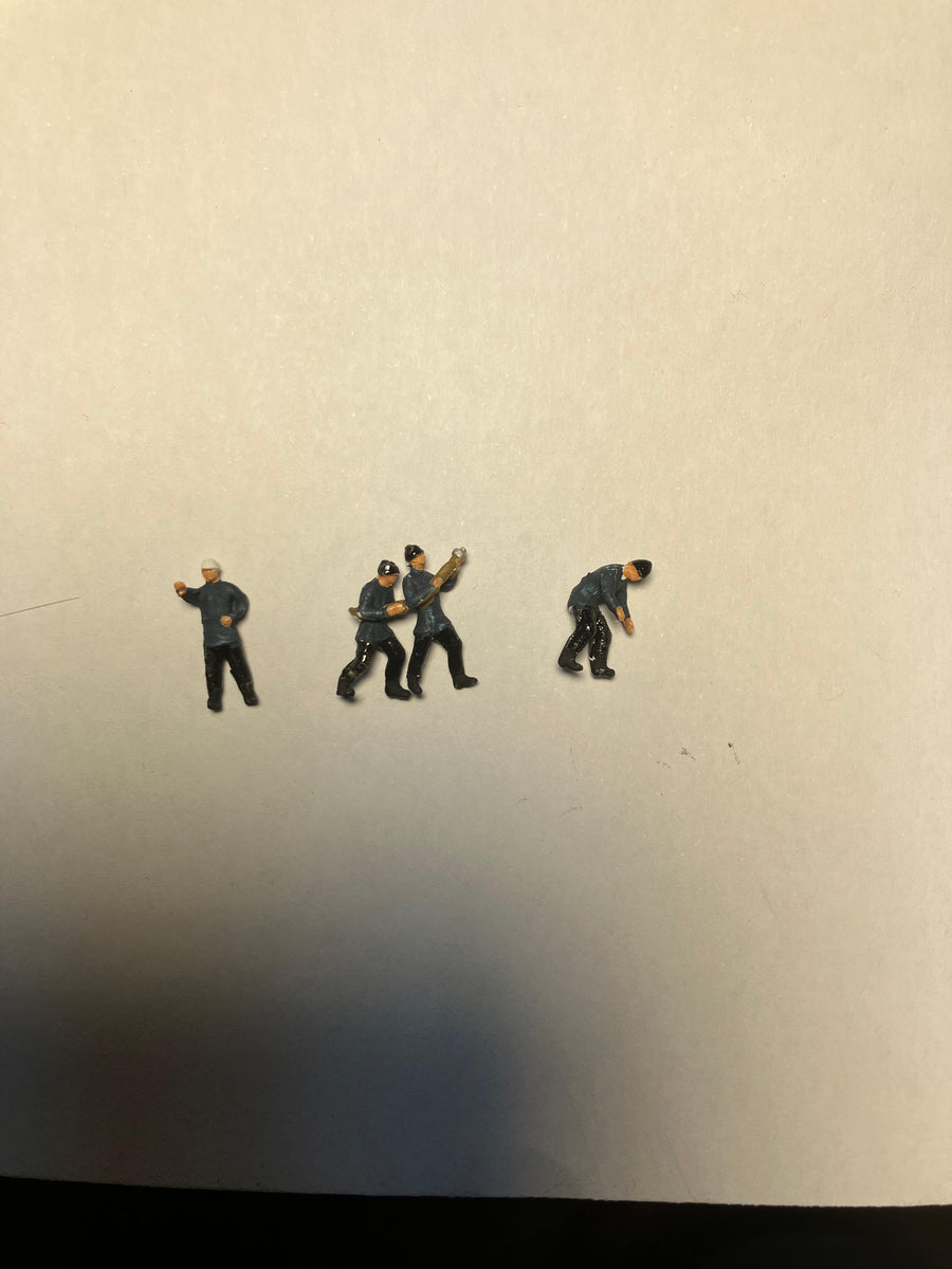 X97 Firemen (4) 1950's-1960's - N Gauge - – PD Marsh Models