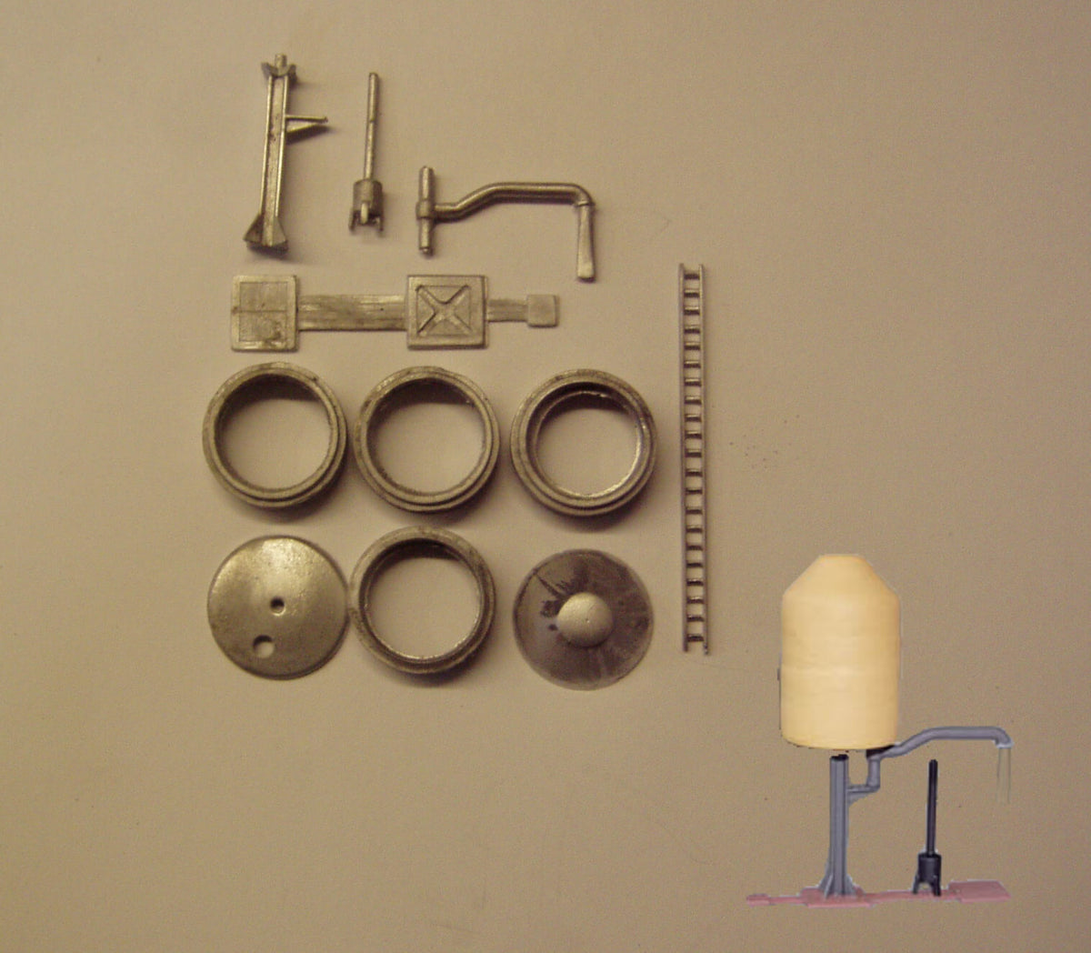 B111 (4) GWR conical water tower - N GAUGE - – PD Marsh Models