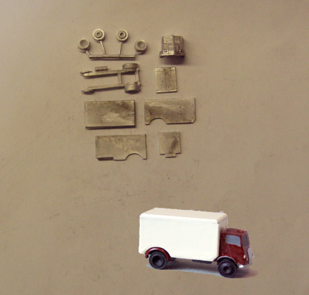 E82 (3) Morris Box van (intro 1948) - N GAUGE - – PD Marsh Models