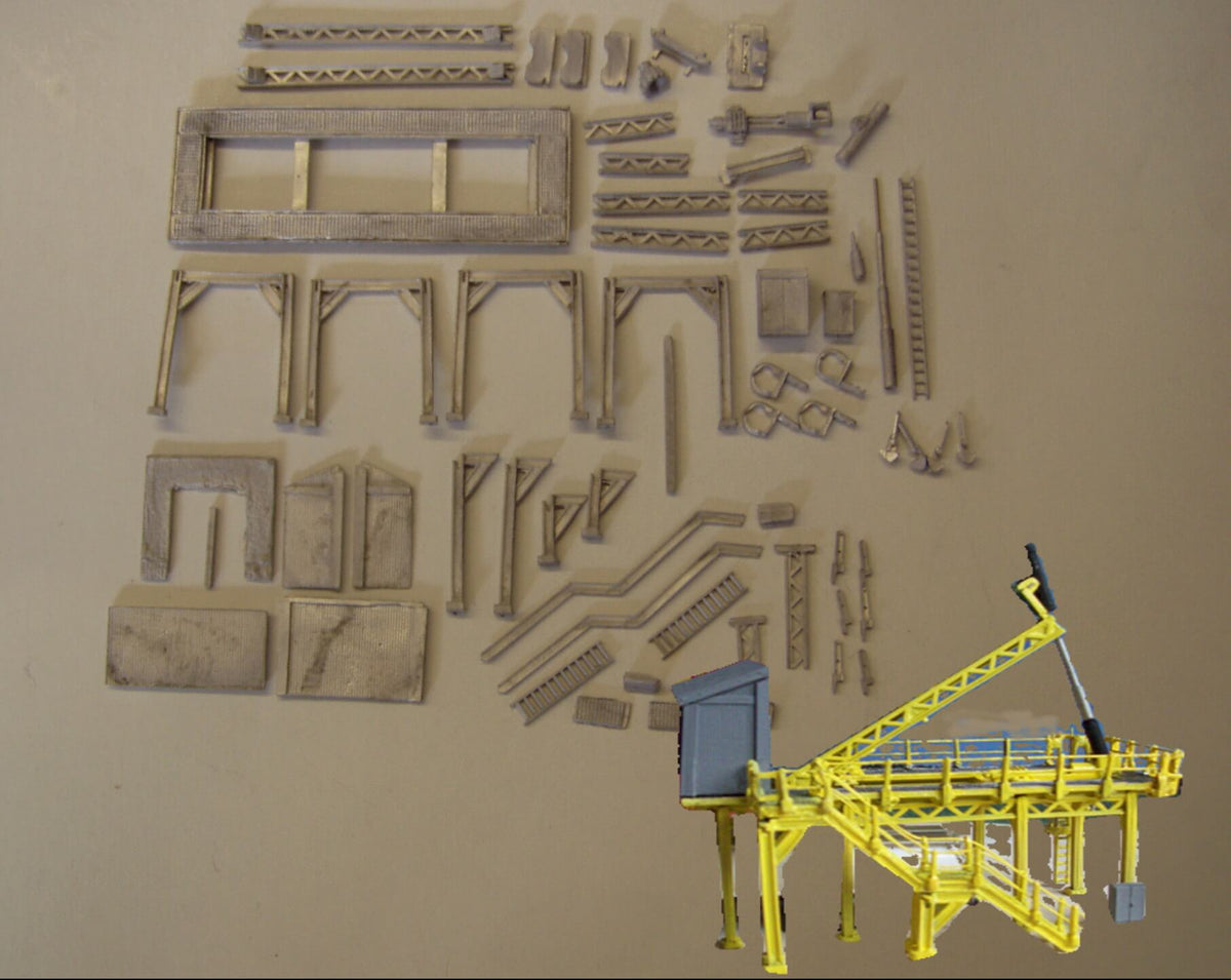 M9 (4) Bulk container tipping frame - N GAUGE - – PD Marsh Models